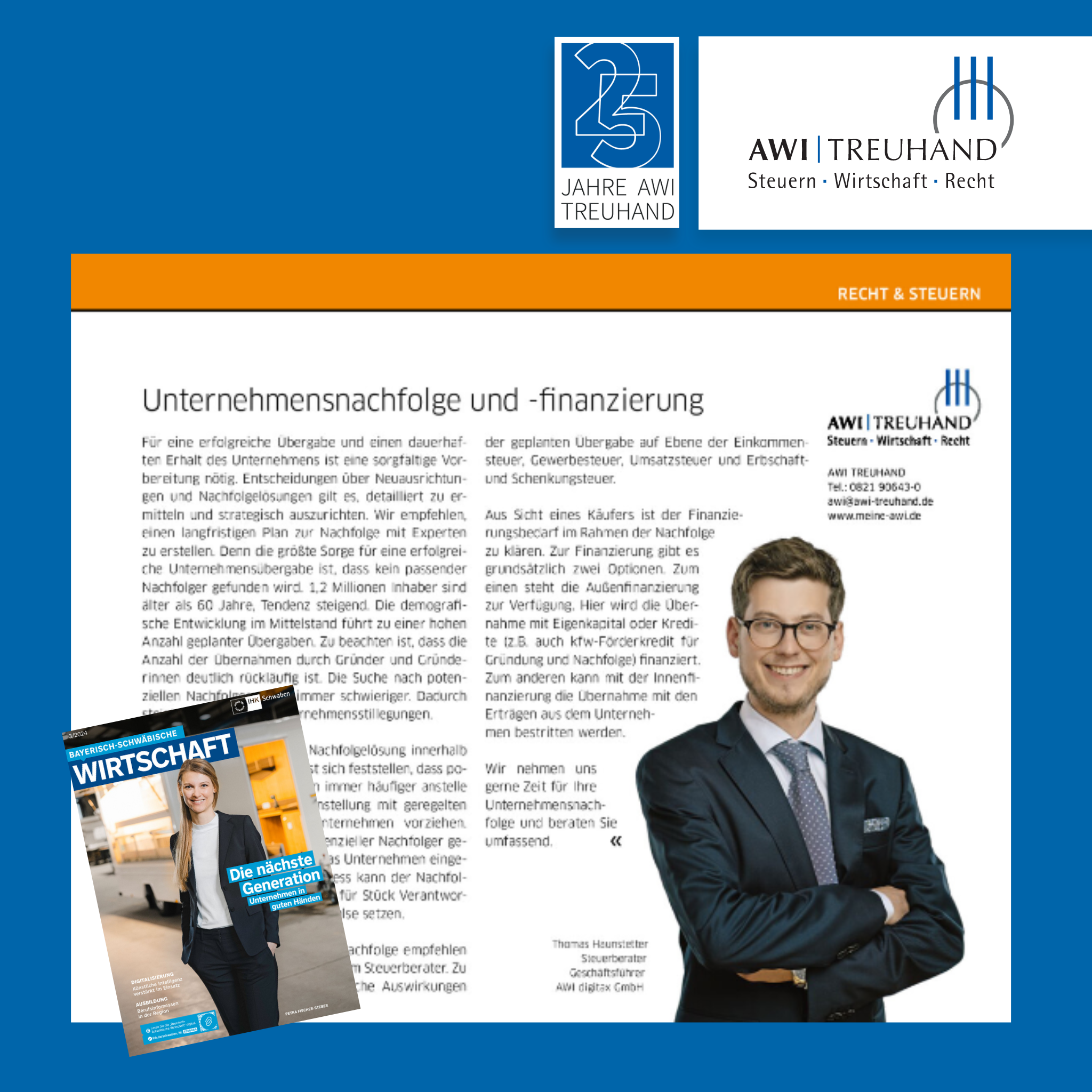 AWI TREUHAND MIT Aktuellem Beitrag im IHK Magazin | Aktuelle Steuerthemen Steuerberater ...