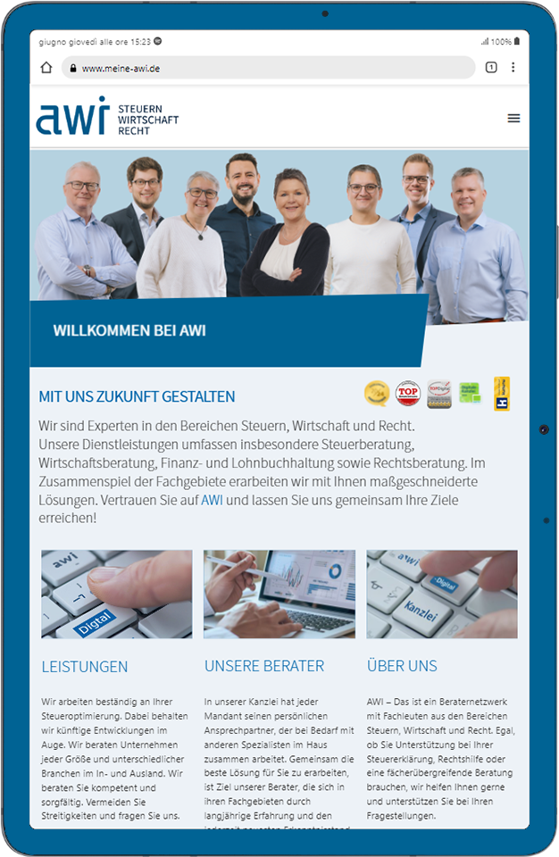 Steuerberater & Wirtschaftsprüfer in Augsburg | awi Steuerkanzlei